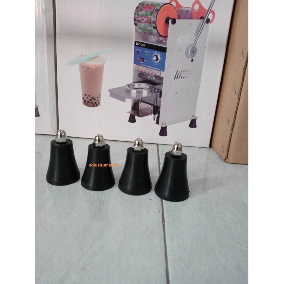 Jual +++++] satu set 4 pcs karet kaki mesin cup sealer baut m8 + mur ...
