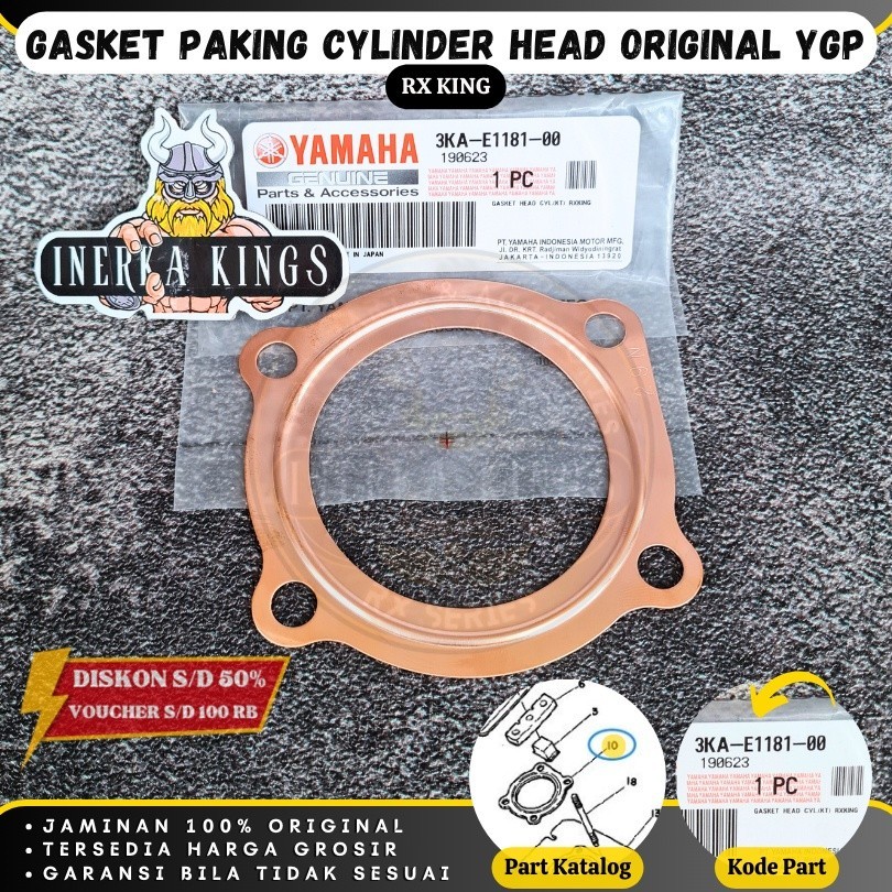 Jual Gasket Paking Cylinder Head RX King RXK Original YGP 3KA-E1181-00 ...