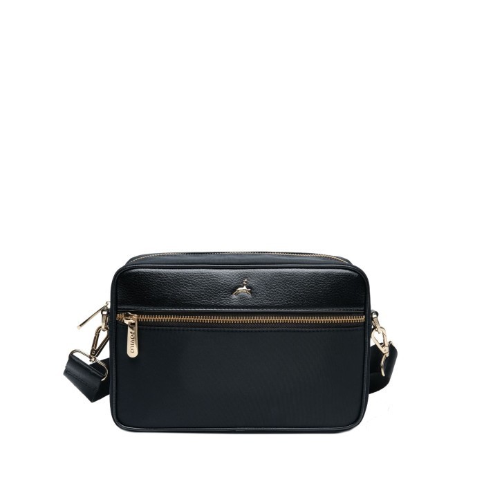 Jual Povilo Kenari Nylon Sling Bag Black | Shopee Indonesia