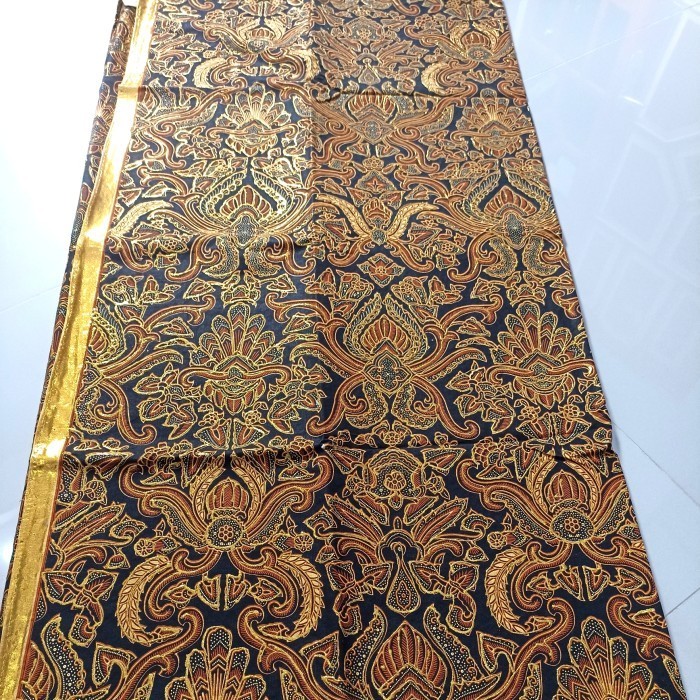 Jual Kain Batik Gliter Emas Motif Pisang Bali | Shopee Indonesia