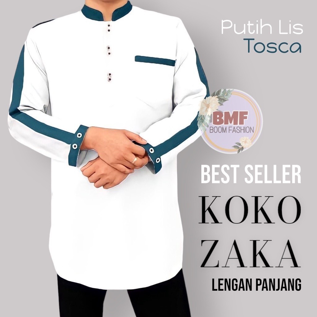 Jual Koko Pria Dewasa Terbaru 2024 Baju Muslim Cowok Lengan Panjang Kokko Remaja Pakaian Lebaran ...