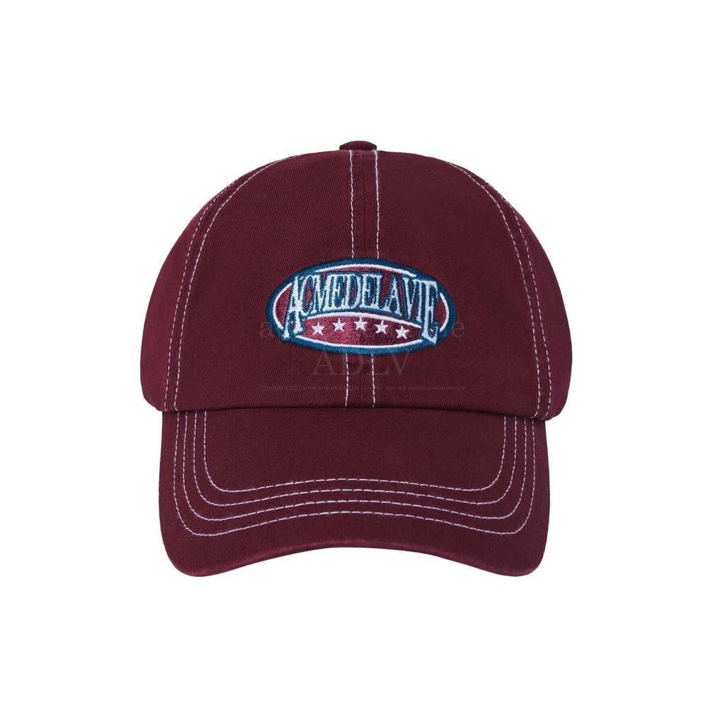 Jual [ADLV] Vintage Ae Logo Stitch Ball Cap Wine - Topi Standard Fit ...