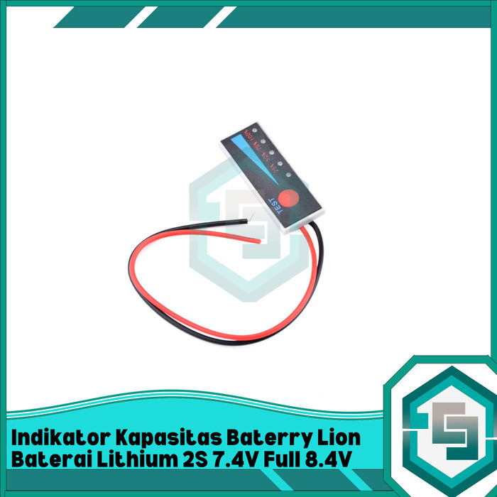 Jual INDIKATOR KAPASITAS BATERRY LION BATERAI LITHIUM 2S 7.4V FULL 8.4V ...