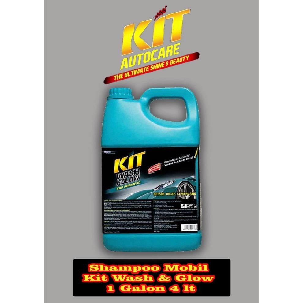 Jual shampoo mobil kit wash & glow 1 galon 4 liter -59258 | Shopee ...