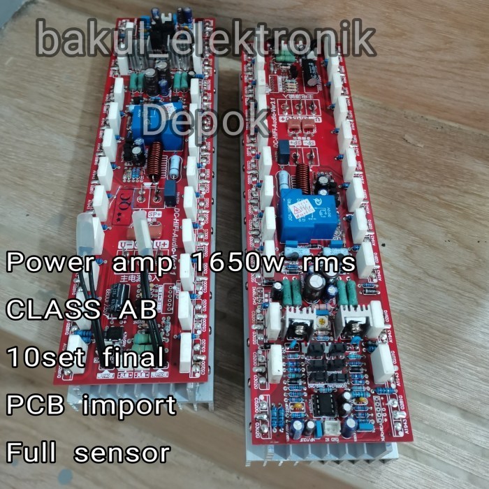 Jual Power Amplfier 1650W Full Simetris Class Ab High Power 10Set Final | Shopee Indonesia