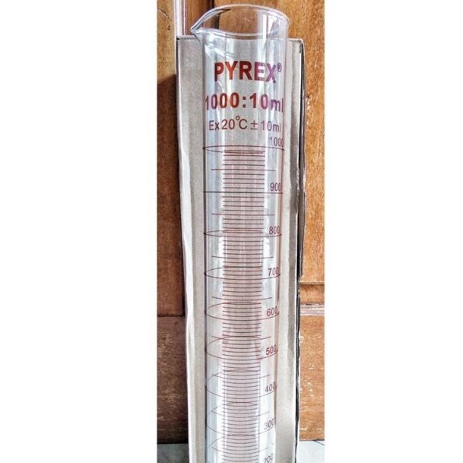 Jual Measuring Cylinder / gelas ukur 1000 ml / 1 liter - Pyrex | Alat ...