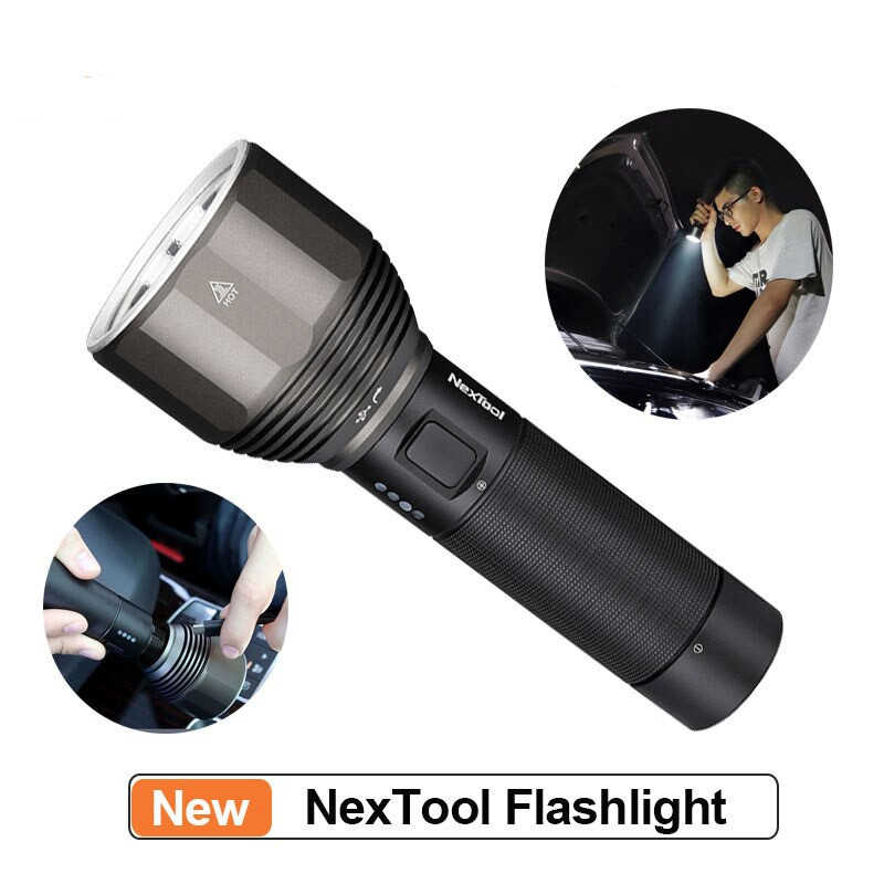 Jual NexTool Senter LED USB Rechargeable 2000 Lumens - NE0126 - Black ...