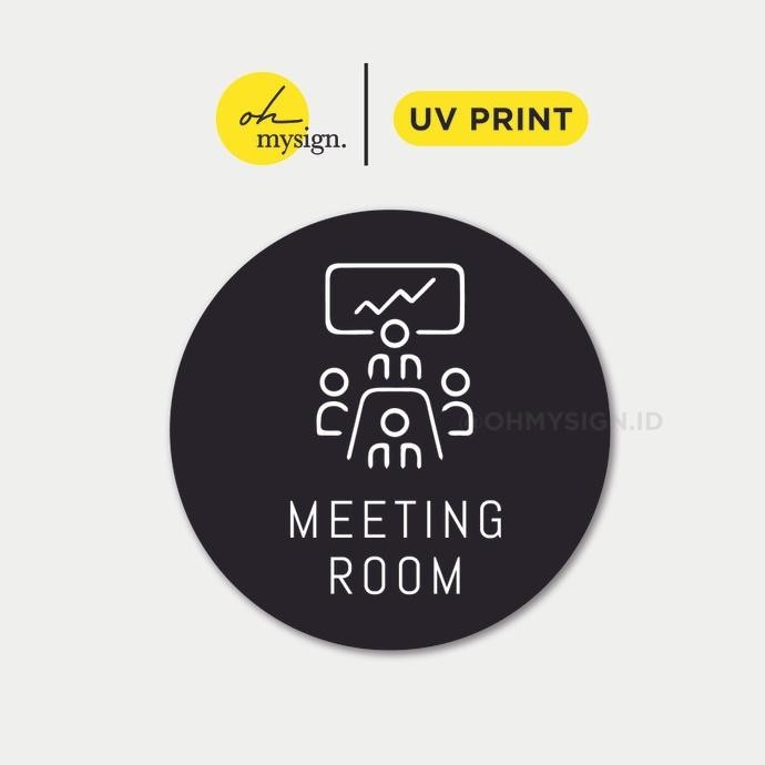 Jual Tulisan Meeting Room Sign Board Akrilik Tempel Signage Dinding ...