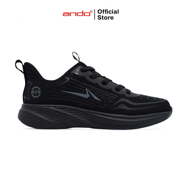 Jual Ando Official Sepatu Sneakers Priority Pria Dewasa - Hitam/Hitam ...