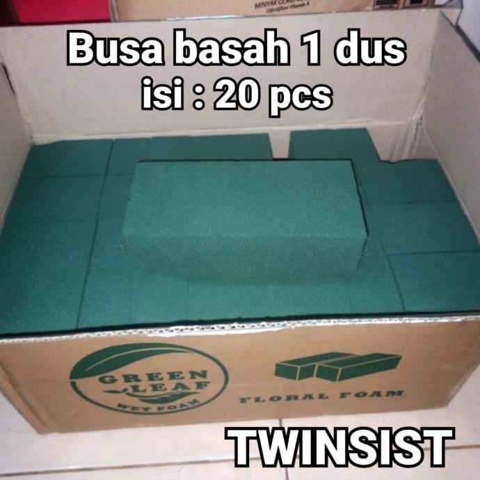 Jual Busa Basah 1 Dus/Wet Foam/Floral Foam/Oasis Basah/Bunga Hidup ...
