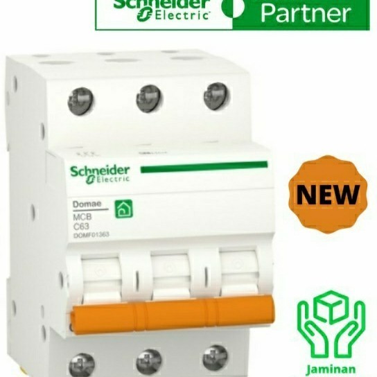Jual MCB Domae 3 phase 63 ampere / MCB 3phase 63ampere Schneider ...