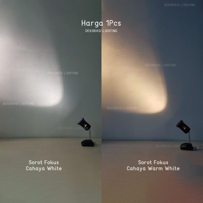 Jual LAMPU SOROT LED 10W SPOTLIGHT CAHAYA FOCUS LEBAR KAKI PLAFON ...