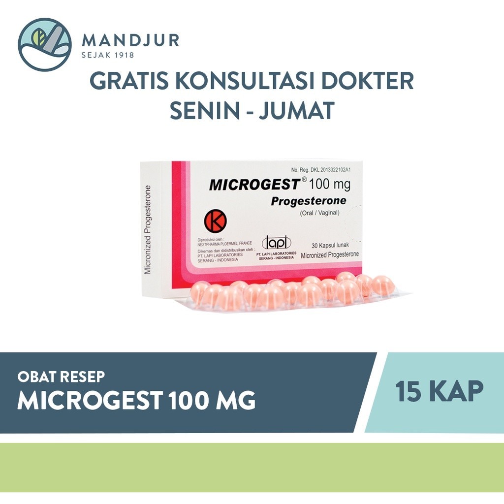 Jual Microgest 100 mg 15 Kapsul | Shopee Indonesia