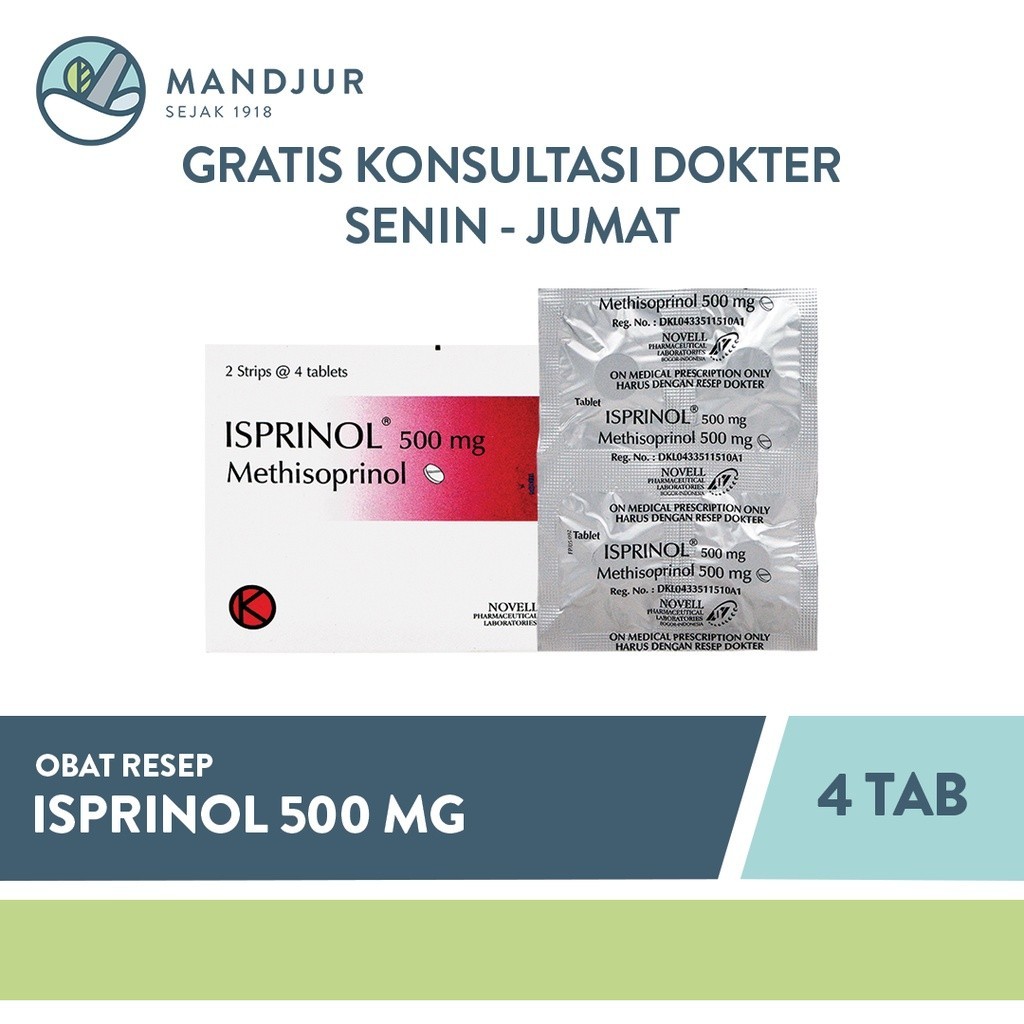 Jual Isprinol 500 Mg 4 Tablet | Shopee Indonesia