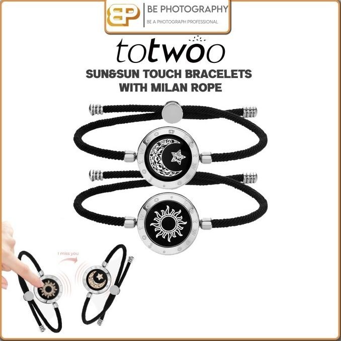Jual Totwoo Sun & Moon Touch Bracelets / Totwoo Smart Couple Bracelets ...