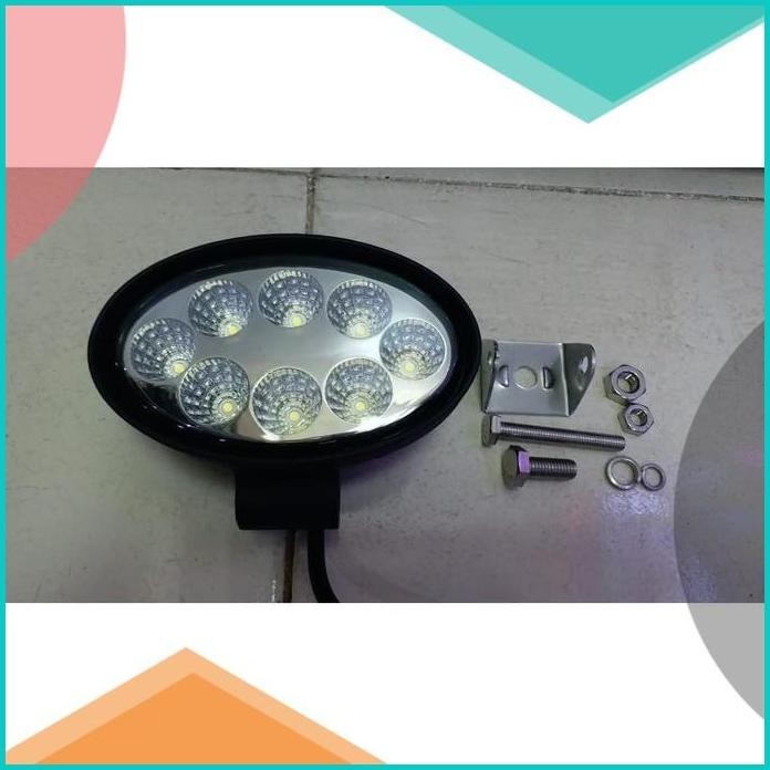 Jual LAMPU SOROT TEMBAK LED MOTOR MOBIL OVAL 8 MATA 24 WATT 12V 24 VOLT A56 | Shopee Indonesia