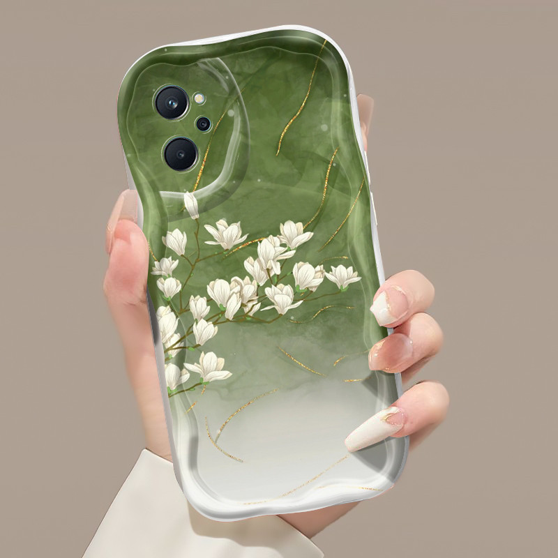 Jual Casing Hp Realme 9i 4G Case pola bunga kreatif dan personalisasi ...