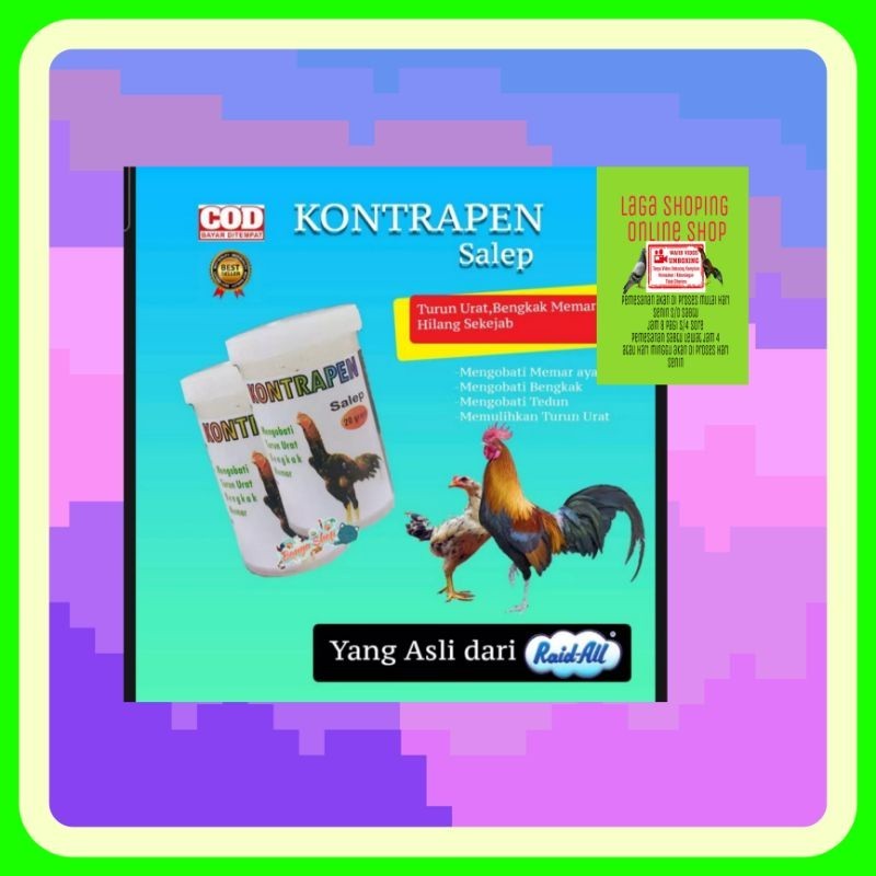 Jual SEBOTOL KONTRAPAIN SALEP obat ayam turun urat beri beri bengkak by ...