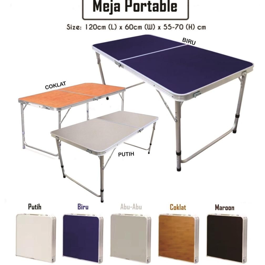 Jual Meja Lipat Portable / Meja Lipat Serbaguna Uk 120cm x 60cm Model ...