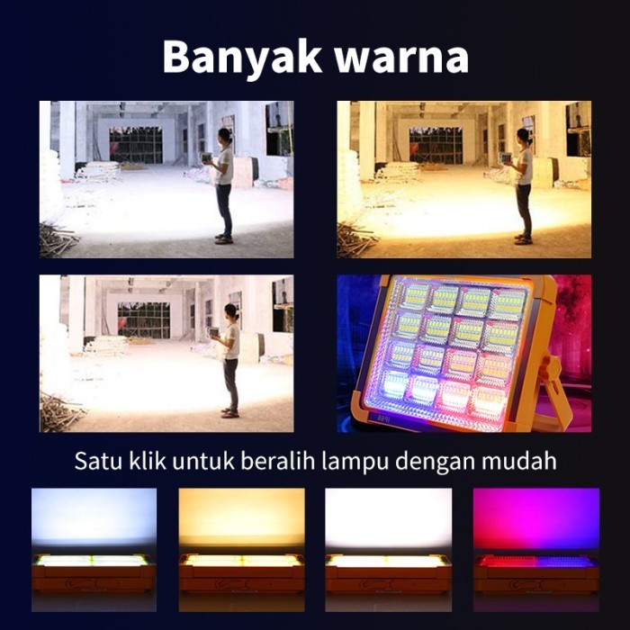 Jual Lampu Emergency 300W Led Lampu Solar Portable CAS Lampu Camping ...