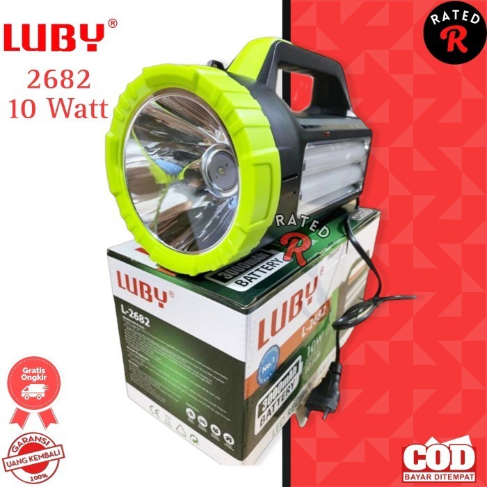 Jual Senter Besar LUBY 2682/ L2682/L-2682/ Senter Jumbo Emergency ...
