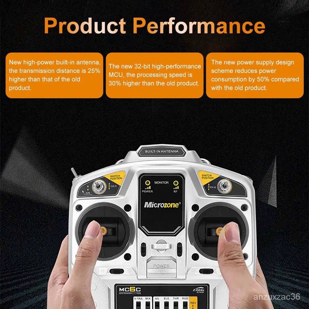 Jual Untuk MC6C dengan Penerima Helikopter Mobil Penerima Transmier RC ...
