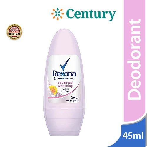 Jual Rexona Deodorant Roll On Advanced Whitening 45ml | Shopee Indonesia