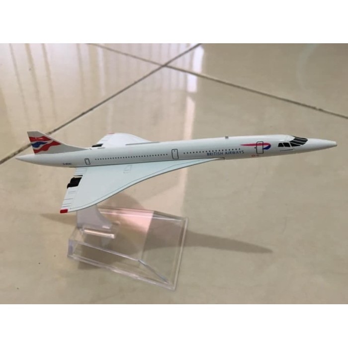Jual British Airways Concorde - Diecast Niatur Pesawat Terbang | Shopee ...
