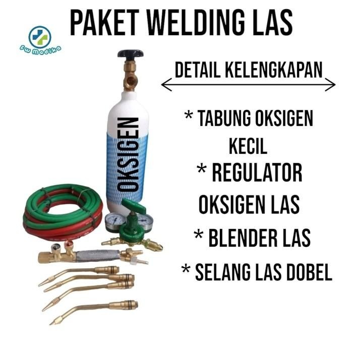 Jual Paket Las Tabung Oksigen 0,25M3 | Shopee Indonesia