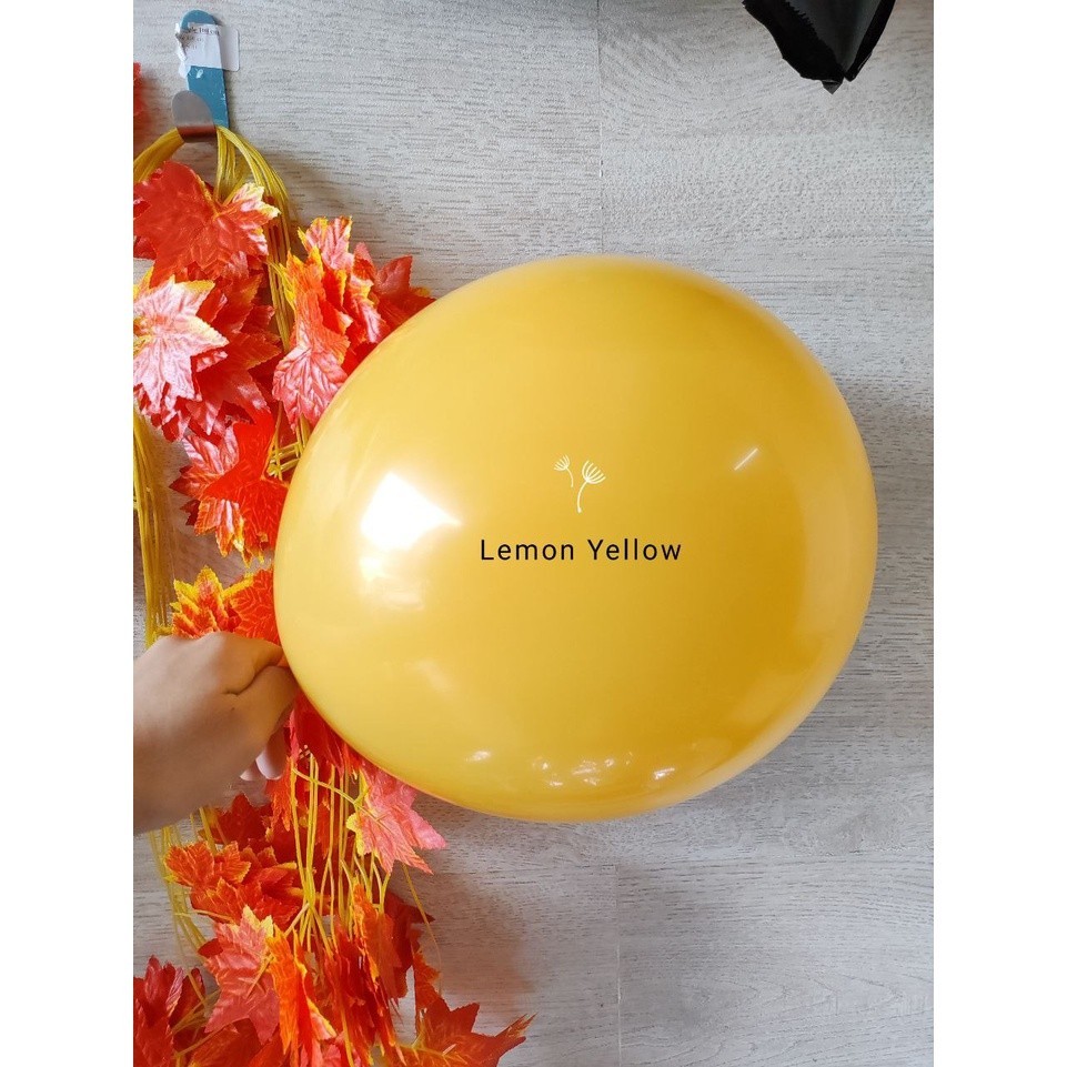 Jual 10 pcs balon latex ukuran 12 inch warna lemon kuning mustard ...