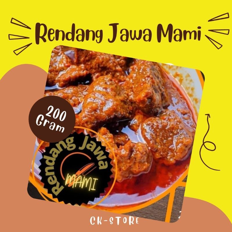 Jual Rendang Daging Sapi dan Kerbau - Rendang Jawa Mami 200 Gram ...