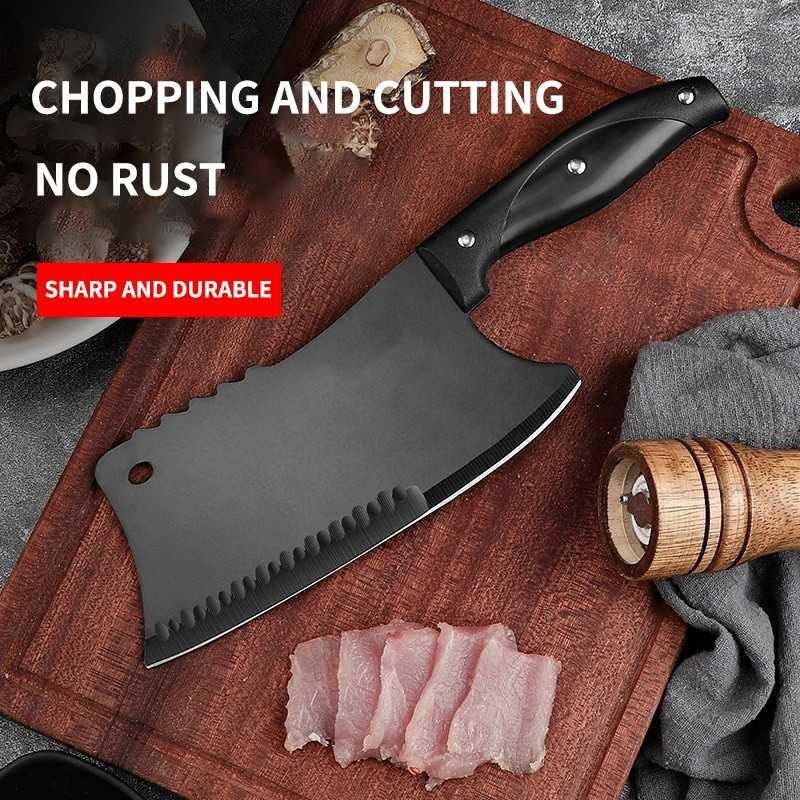 Jual RSR Pisau Daging Kitchen Cleaver Knife 3cr13 Stainless Steel AE6 ...