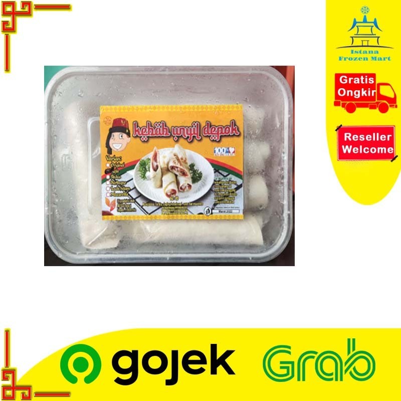 Jual Kebab Keju KEBAB UNYIL DEPOK Isi 10 Pcs 350 GR | Shopee Indonesia