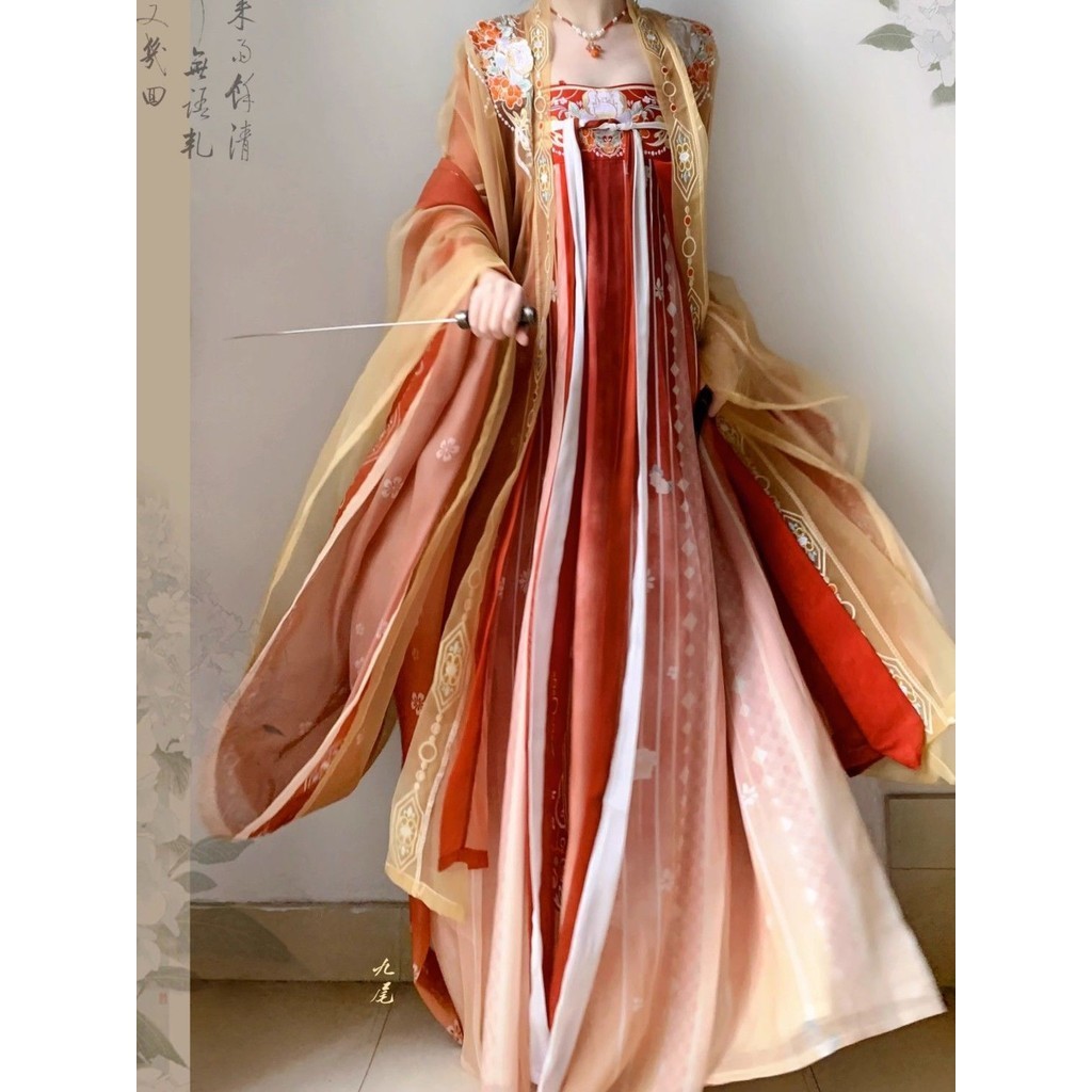 Jual Women's Han Chinese Clothing Tang Sling One-Piece Embroidery Chest ...