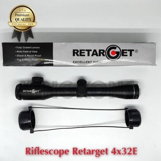 Jual Teleskop Rifflescope Senapan Angin Retarget 4X32E | Shopee Indonesia