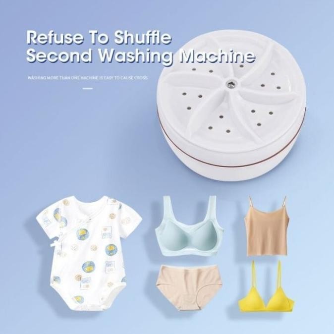 Jual Mesin Cuci Mini Portable USB Ultrasonic Washing Machine | Shopee ...