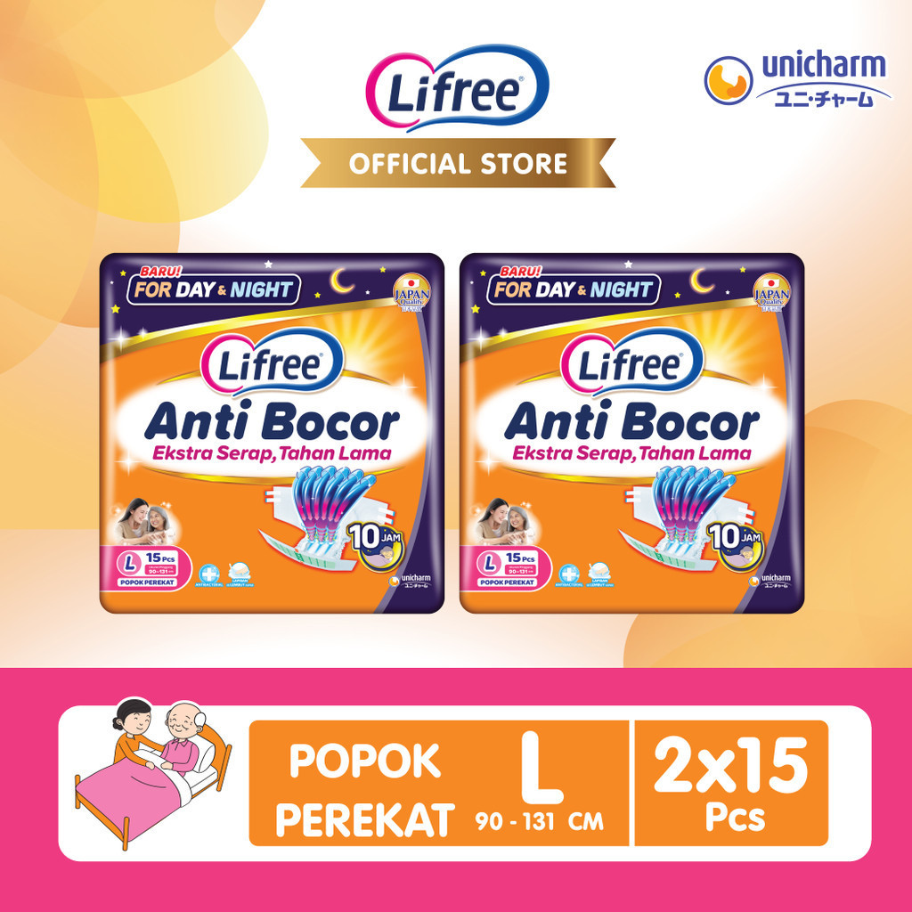 Jual Lifree Popok Dewasa Perekat - L 15 - 2 Packs | Shopee Indonesia