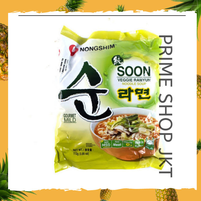 Jual Soon Vegetarian Ramyun Nong Shim Instan Korea Veggie | Shopee ...