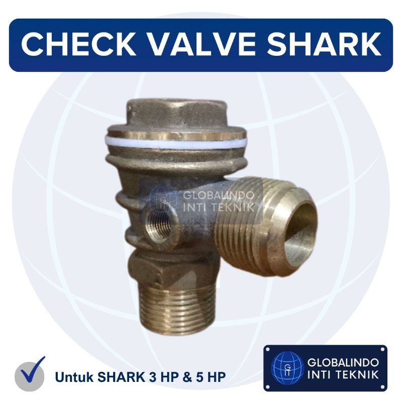 Jual Check Valve 3/4 Inch Kompresor Angin SHARK 3 HP & 5 HP | Shopee ...