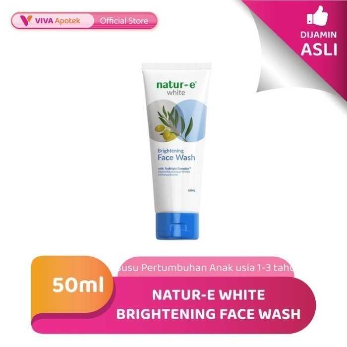 Jual Natur-E White Brightening Face Wash Membersihkan Kulit (50 ml ...