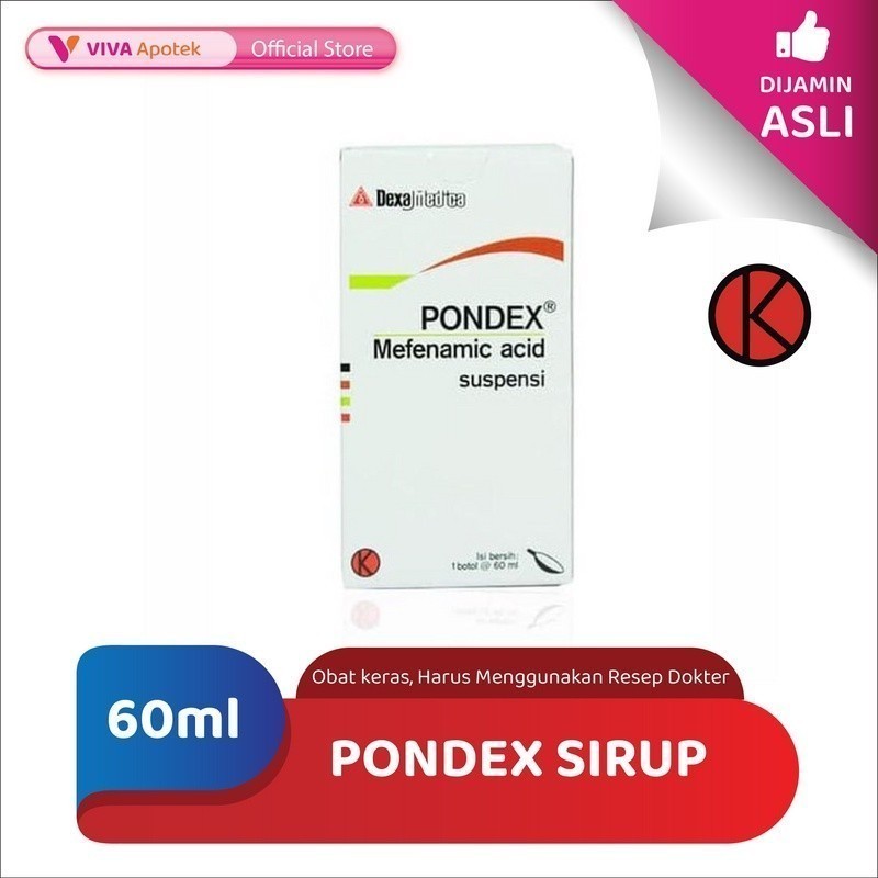 Jual Pondex Sirup / Asam Mefenamat / Sakit Kepala / Sakit Gigi (60 ml ...