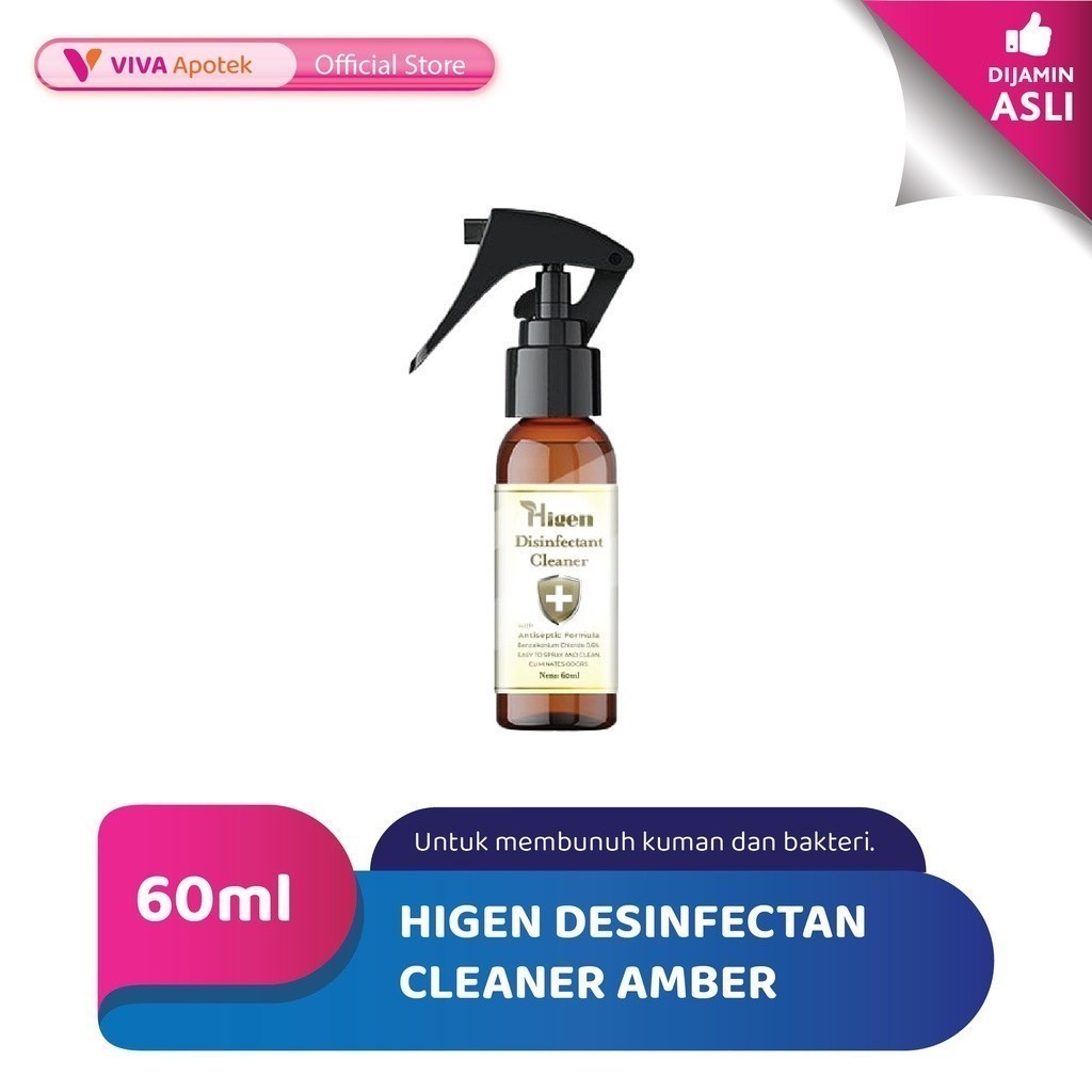 Jual Higen Desinfectan Cleaner Amber (60 ml) | Shopee Indonesia