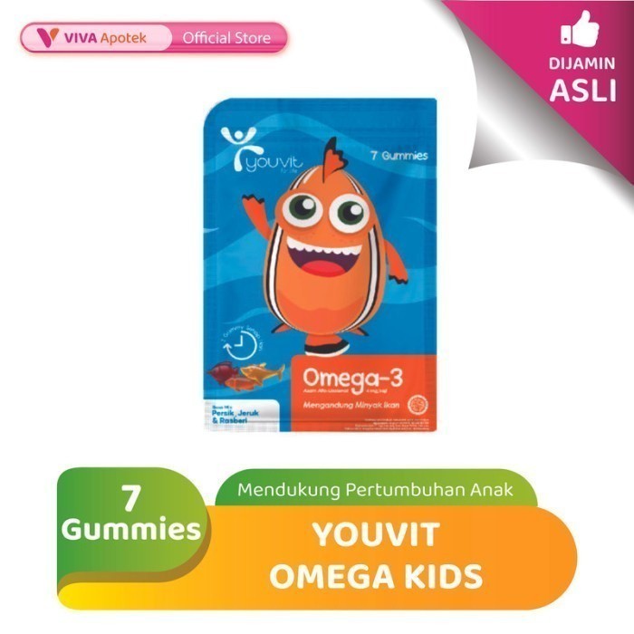 Jual Youvit Omega Kids untuk Mendukung Pertumbuhan Anak (7 Gummies ...