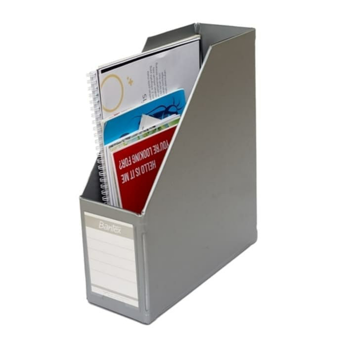 Jual Bantex Magazine File/Box File 10 Cm A4 Sier | Shopee Indonesia