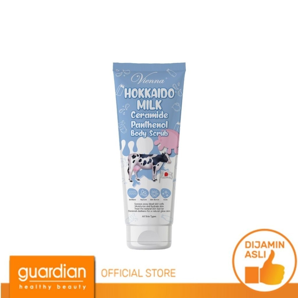 Jual Vienna Body Scrub Hokkaido Milk Ceramide 200Ml | Shopee Indonesia
