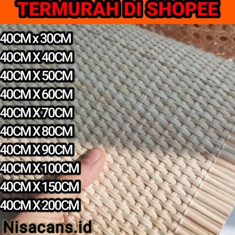 Jual "Super Diskon" ROTAN-ANYAMAN LEMBARAN ROTAN FOC ORIGINAL/WEBBING ...