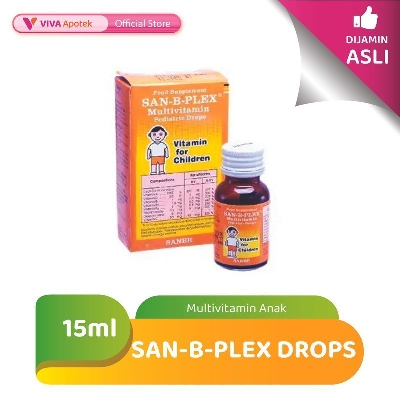 Jual San-B-Plex Drops Multivitamin Anak (15 ml) | Shopee Indonesia