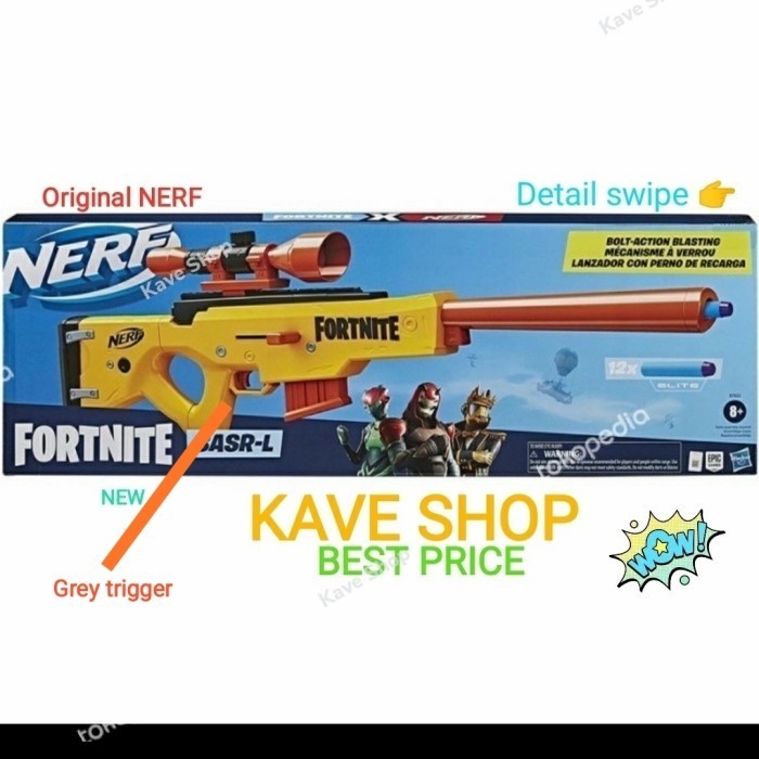 Jual NERF Fortnite BASR-L / BASRL Bolt Action SNIPER Blasting - NEW ...