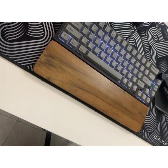 Jual Viral Palm Rest Wrist Arm Rest Kayu Jati Dudukan Tangan Keyboard ...