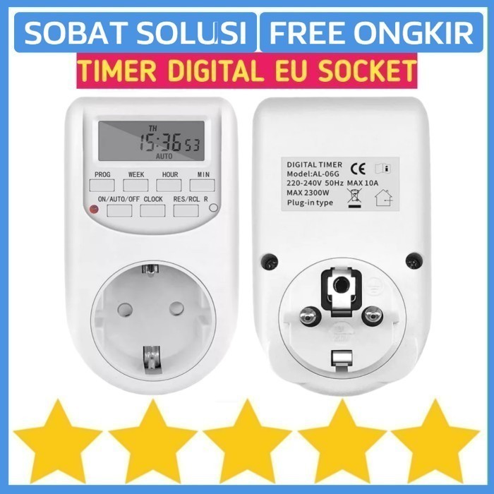 Jual Ready DIGITAL TIMER SWITCH LISTRIK STOP KONTAK PAKET MISTING ...